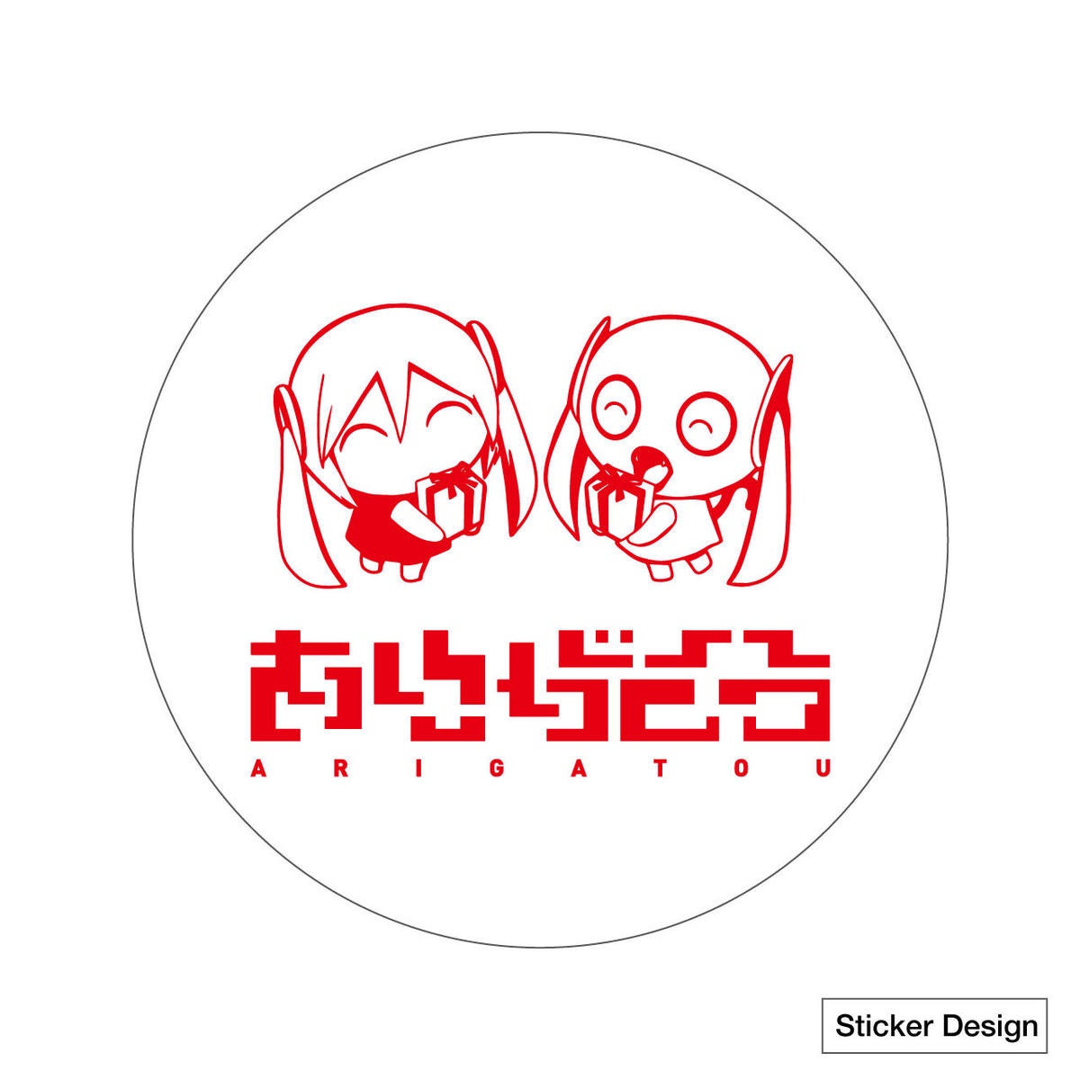 PINOCCHIOP [ARIGATO] T-shirt + Sticker combo