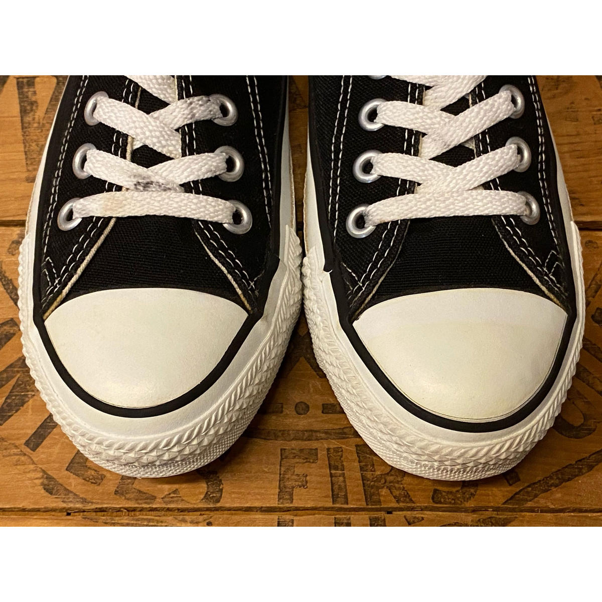 1990s CONVERSE ALL STAR Low-Cut Sneaker "Black"...