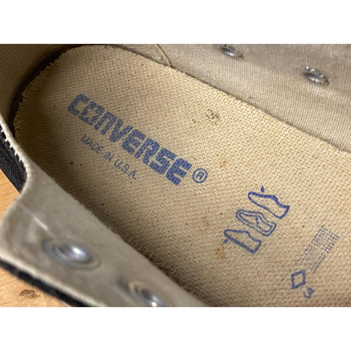 1990s CONVERSE ALL STAR Low-Cut Sneaker "Black"...