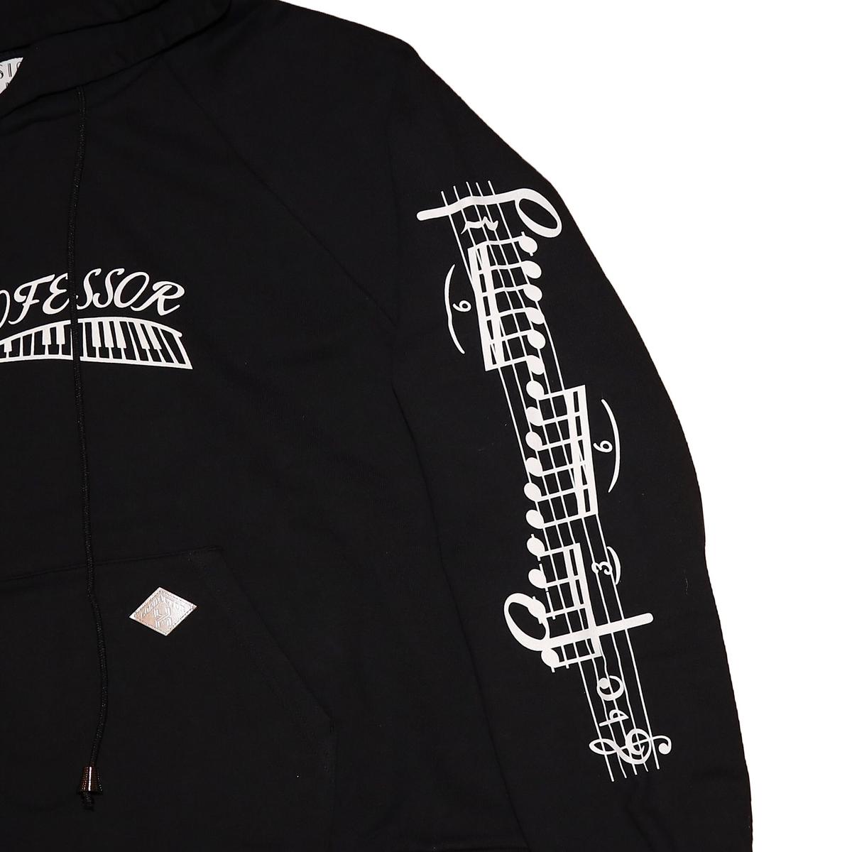 COTTON HOODED SWEATER 'PROFESSOR(BK) | el condu...