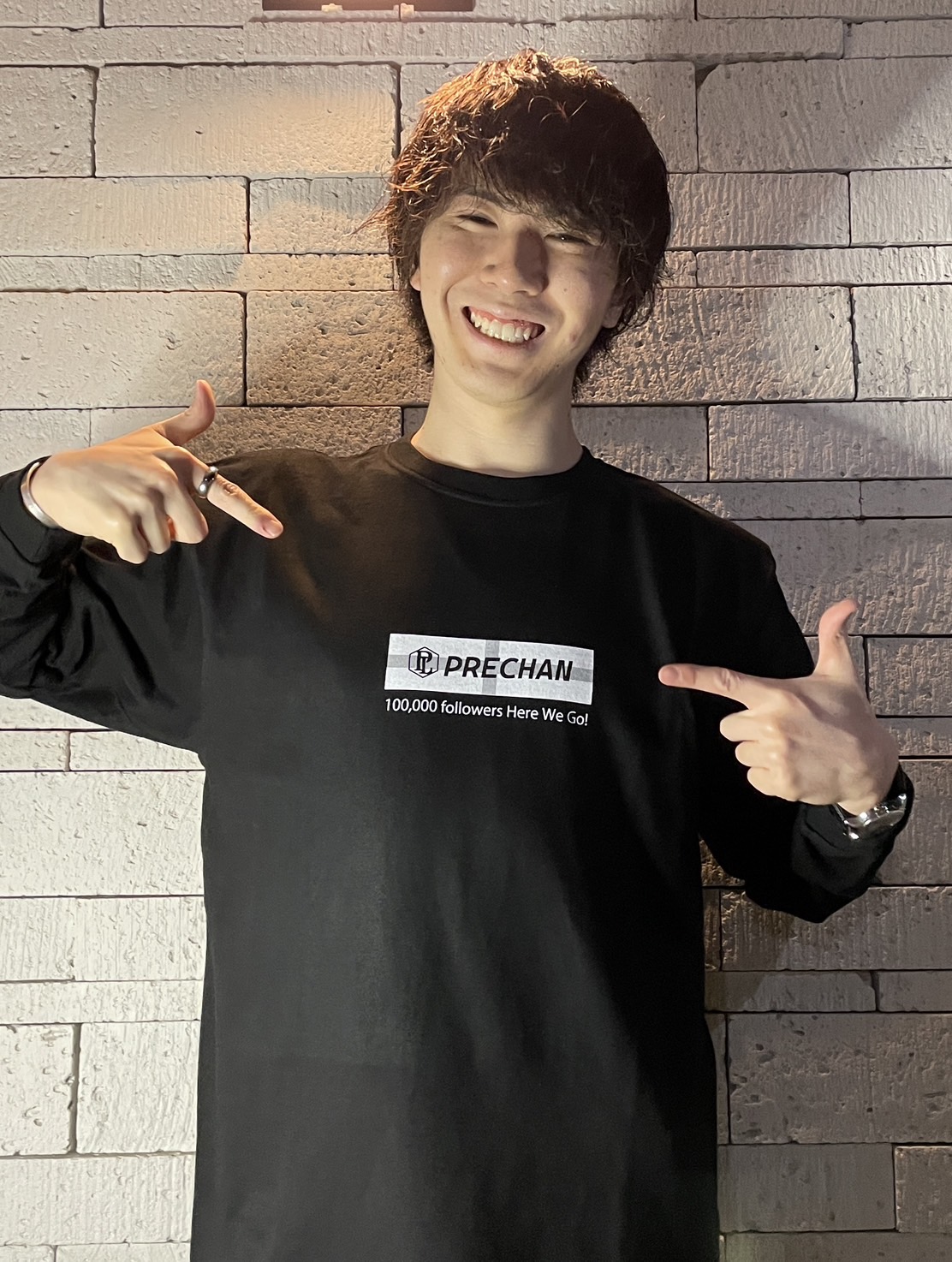 10万人記念Tシャツ ブラック新登場！ | prechan store