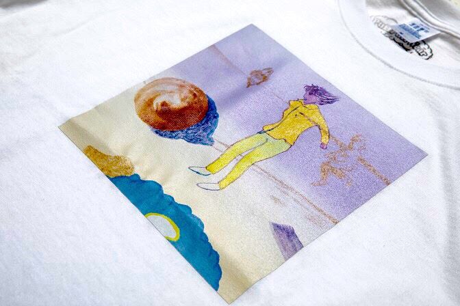 【AYA ITO】うんこトランポリン Poop trampoline TEE (WHITE)