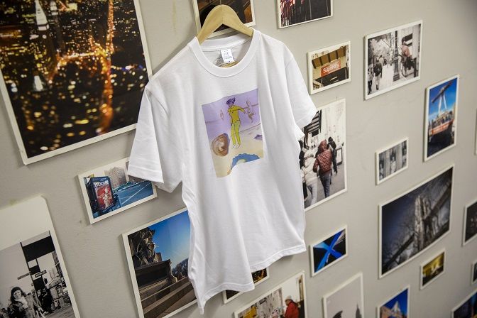 【AYA ITO】うんこトランポリン Poop trampoline TEE (WHITE)