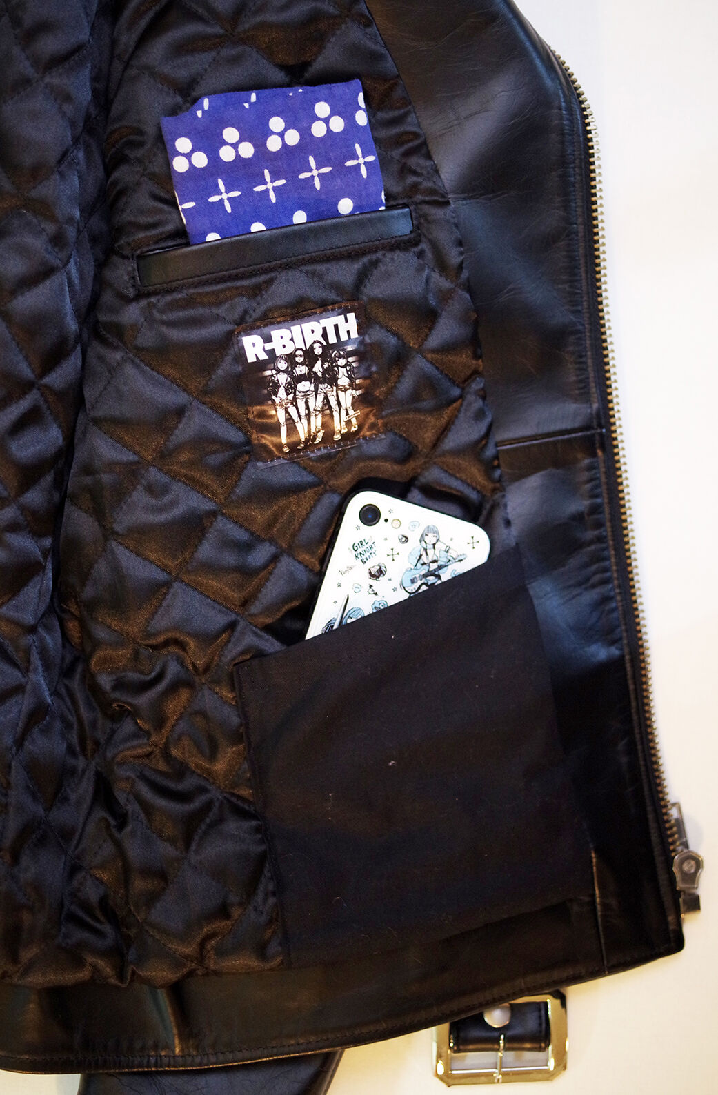 LEATHER JACKET "Howling At The Moon" | R-birth