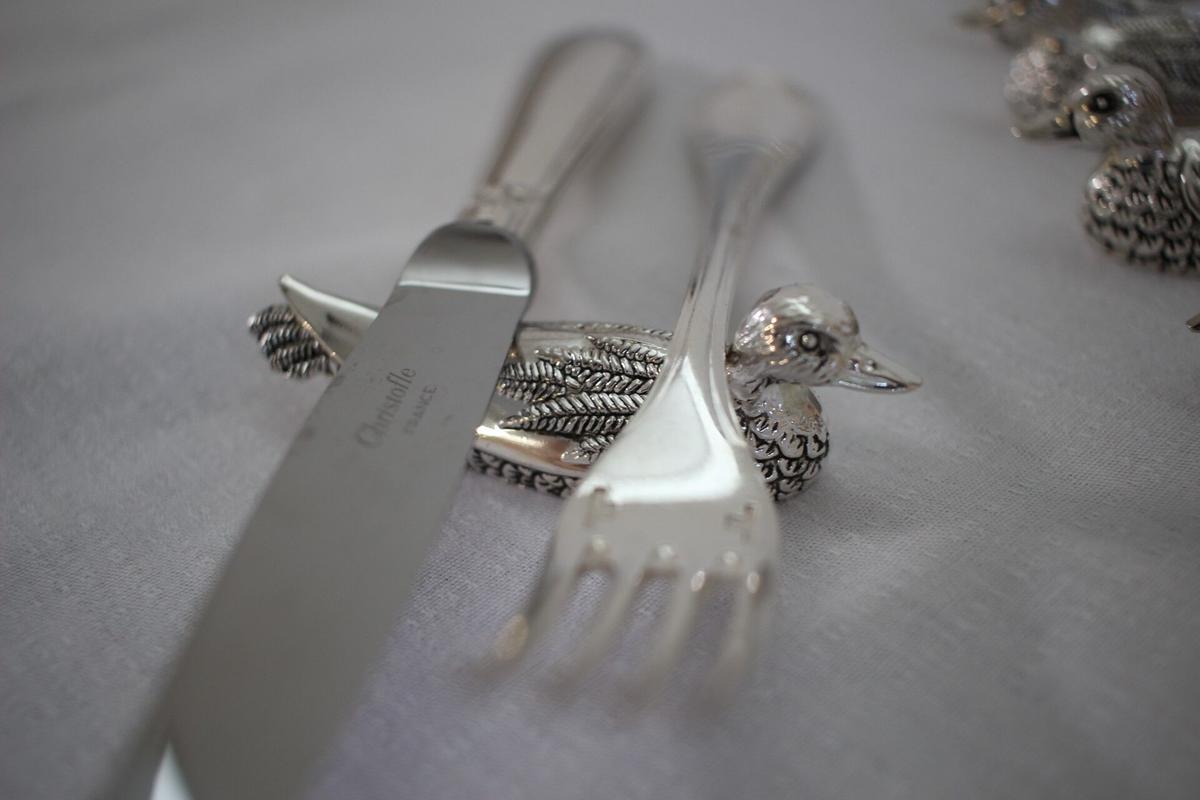 【ネコポス発送対象商品】France Brocante Silea 小鳥のカトラリーレスト