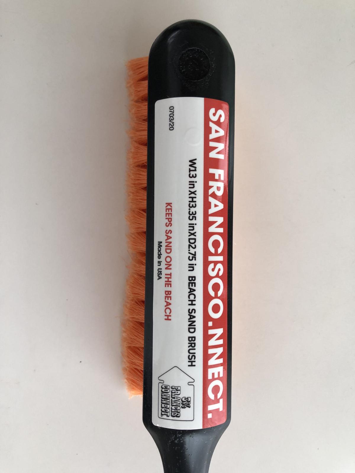 SFC BEACH SAND BRUSH. BLK/ORG. | sanfrancisco....