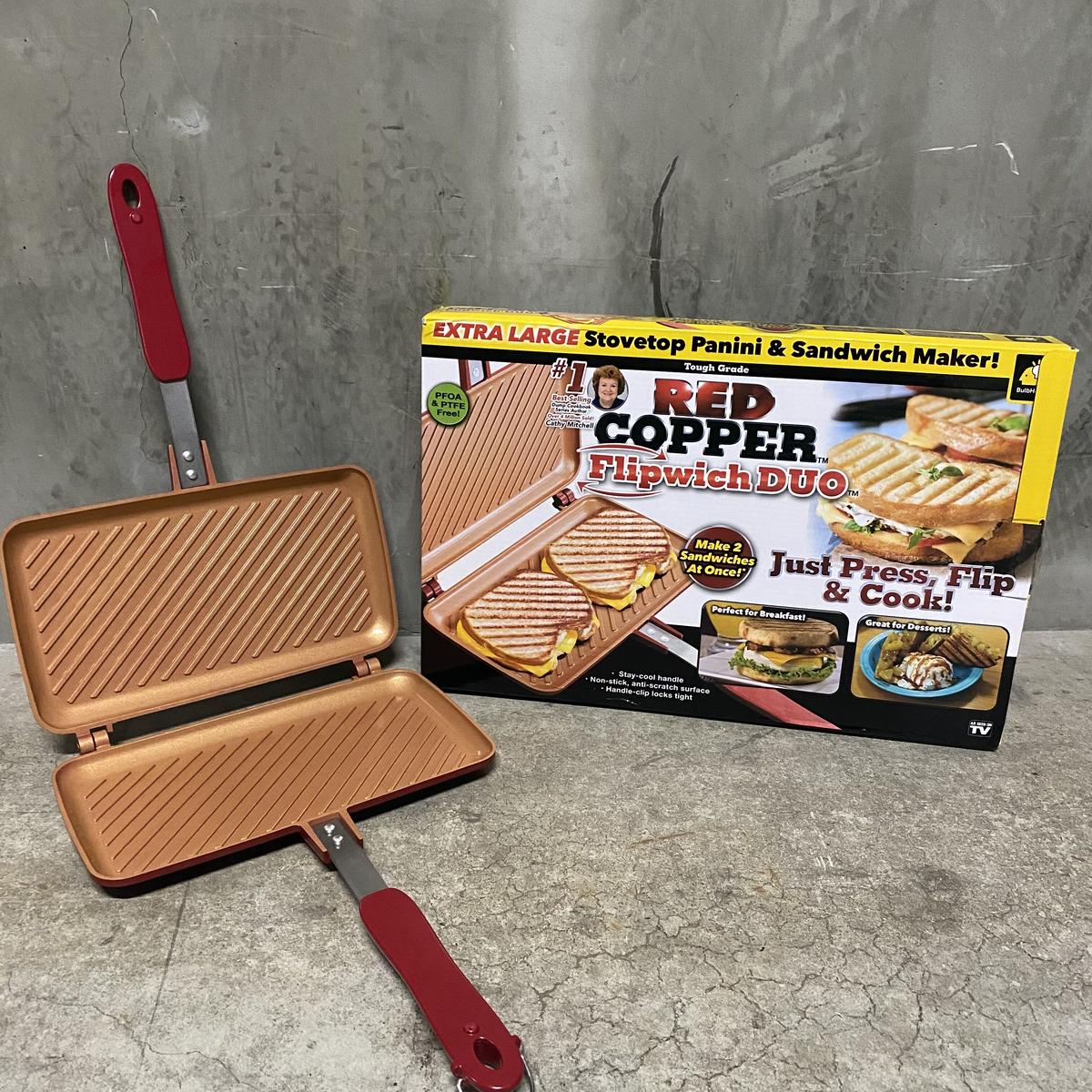 Red Copper "Flipwich Duo" Sandwich Pan | Hamer’...
