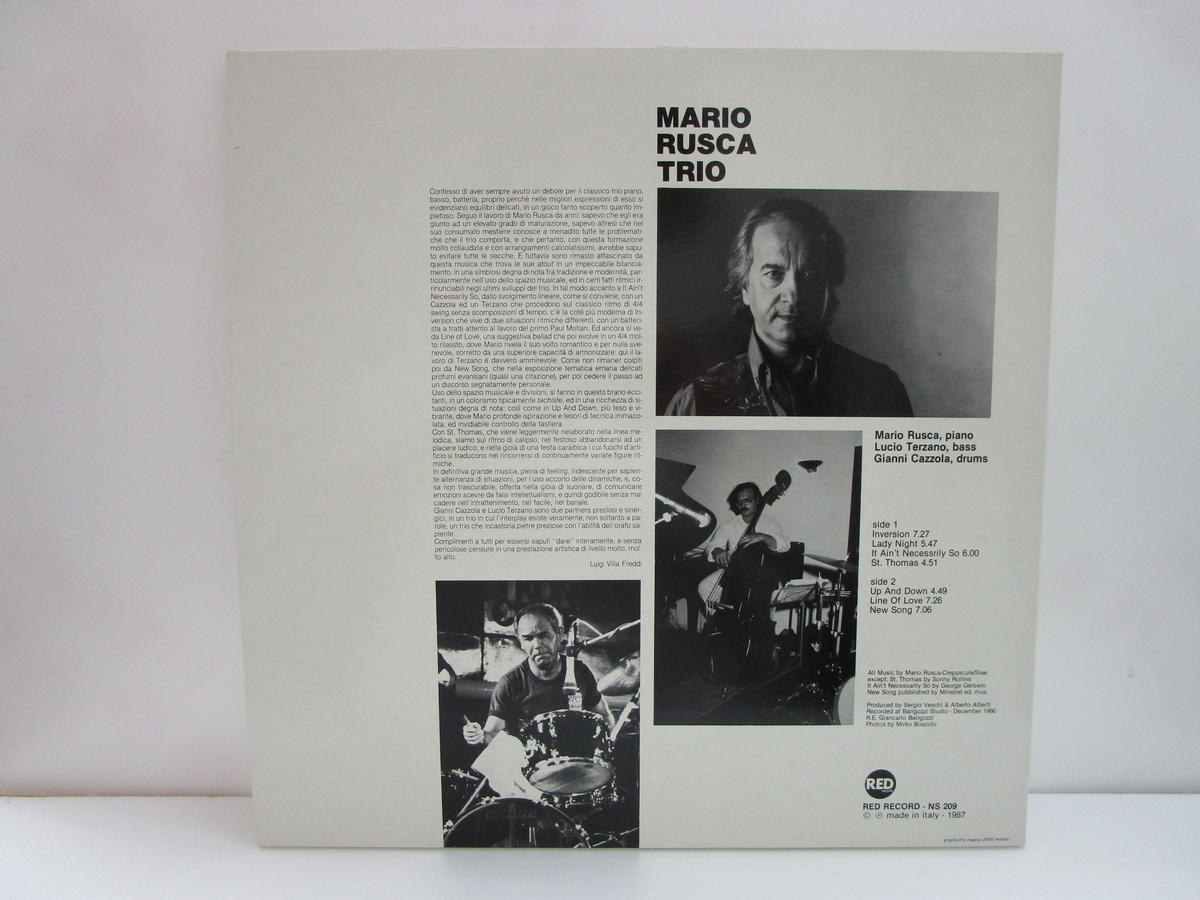 MARIO RUSCA TRIO / Up and Down | TOHTO records...