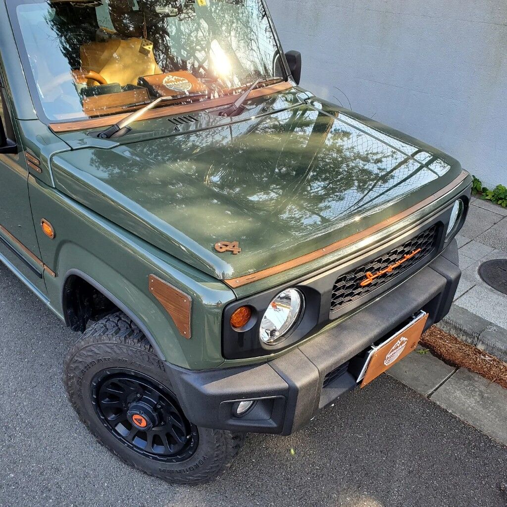 【外装(64・74エンブレム)】新型ジムニーウッドパネルJB64/74 | TURF&CAMP