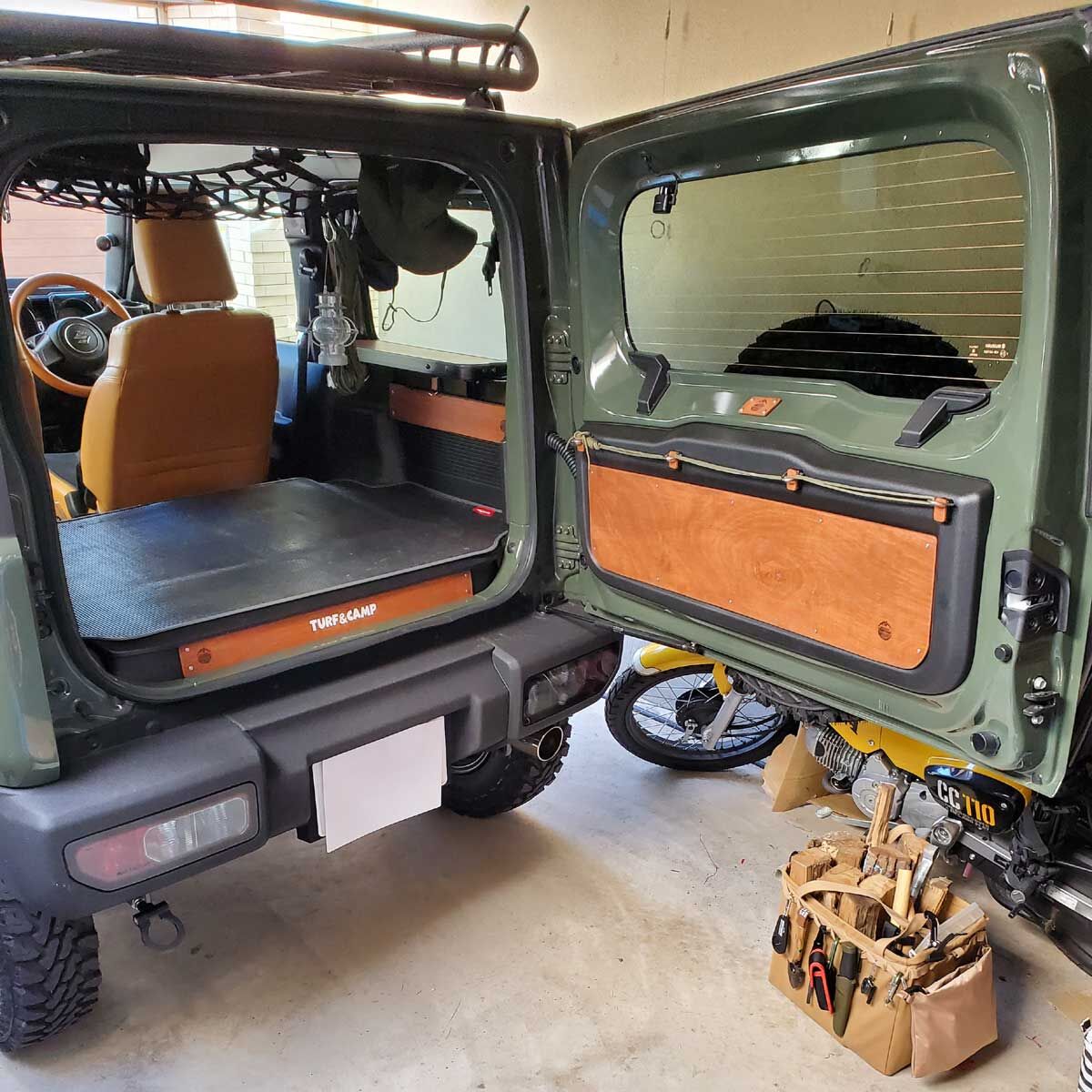 [ラゲッジボックスパネル] 新型ジムニーウッドパネルJB64/74 | TURF&CAMP