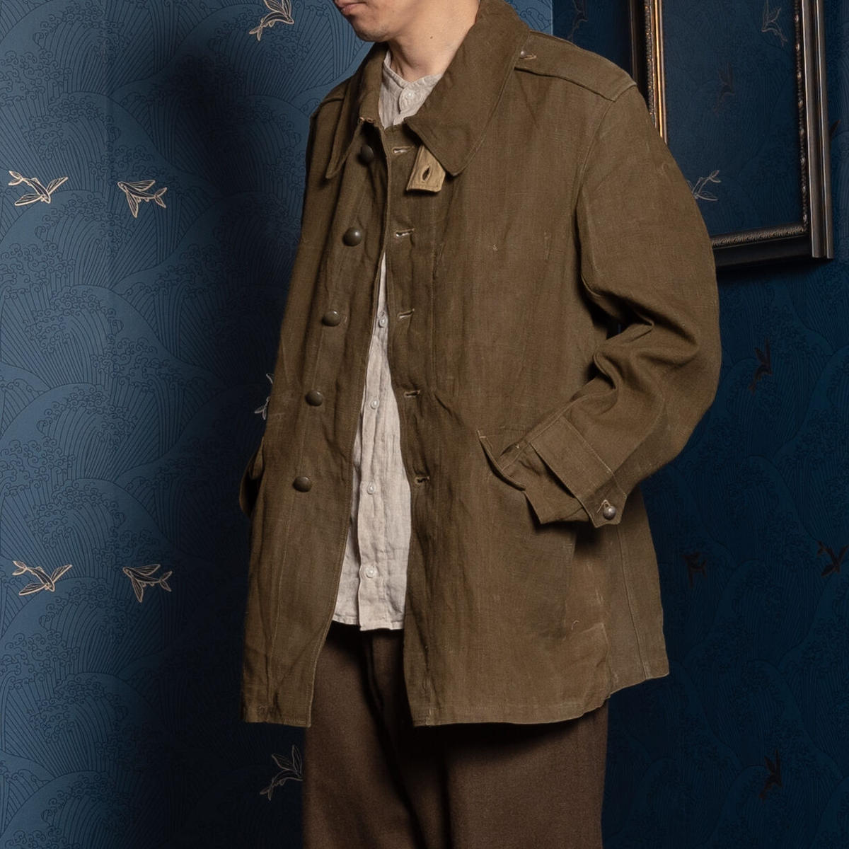 French Army M35 Jacket（Linen) Size 2 | Ugla パンと...