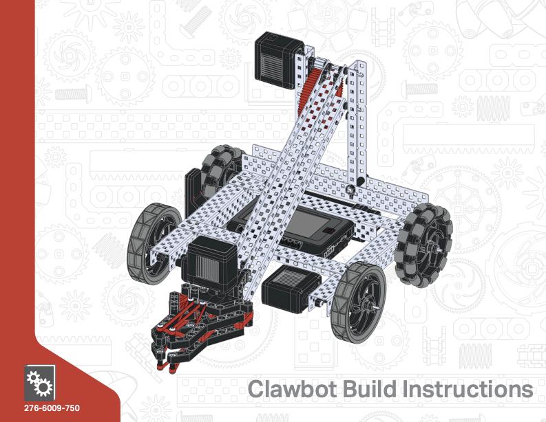 276-6009 V5 Clawbot Instruction Manual | VEX ロボ...