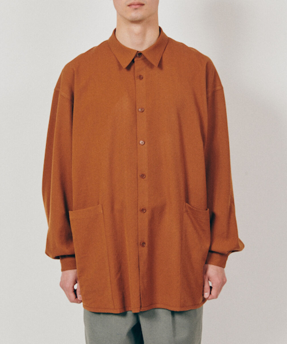 DIGAWEL Side Pocket Oversized Shirt【BROWN】 | w...