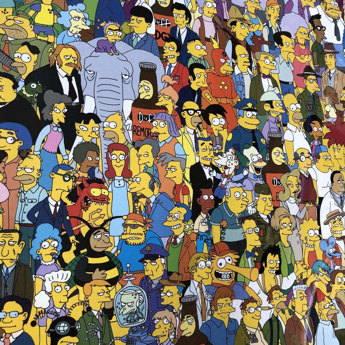 THE SIMPSONS poster w flame | WEST MAPS