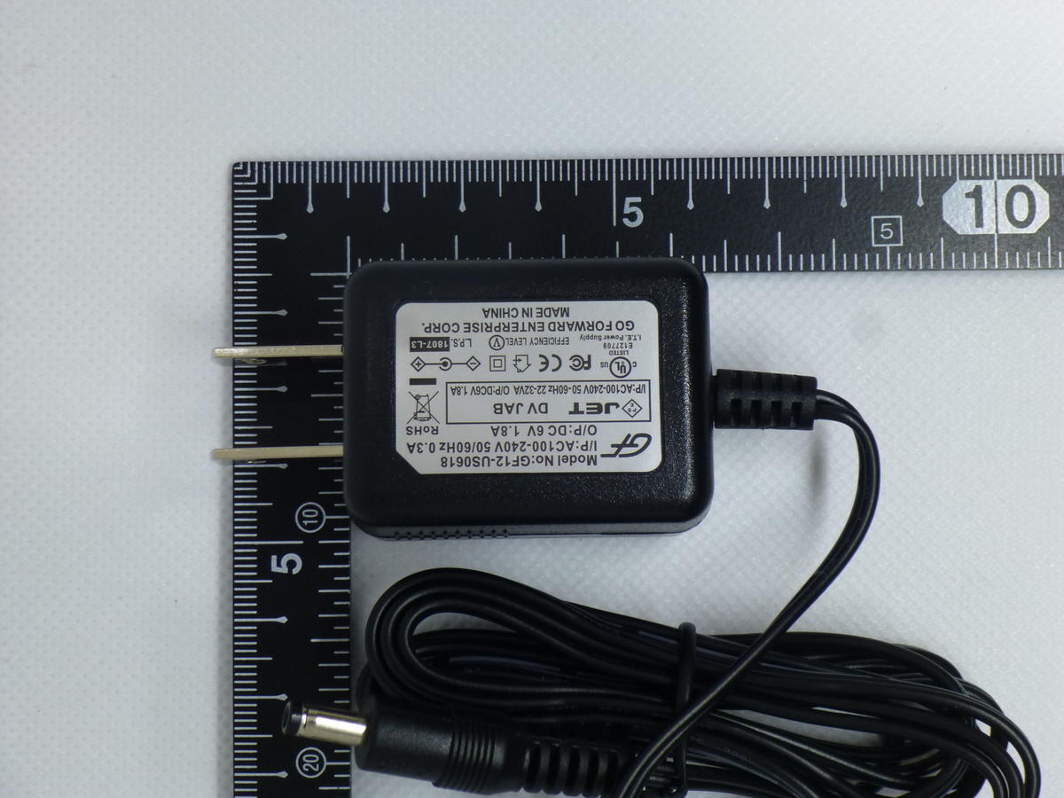 DC6V 1.8A （型番 GF12-US0618 E） | ヤマトデンキ