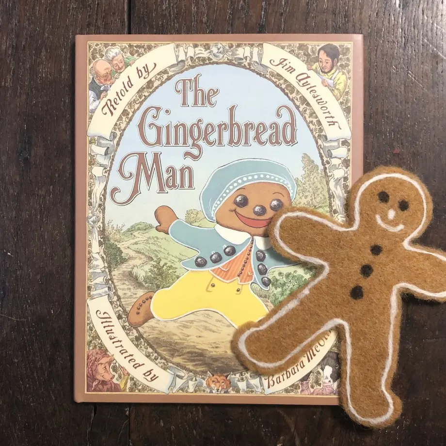 「The Gingerbread Man（人形付き）」Jim Aylesworth Barba...
