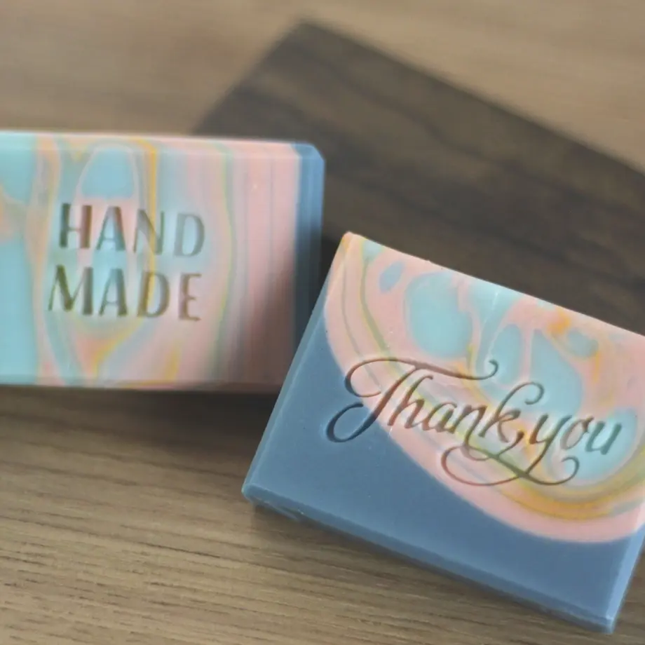 手作り石けん専用 オリジナルアクリルスタンプ | Happy Soaping