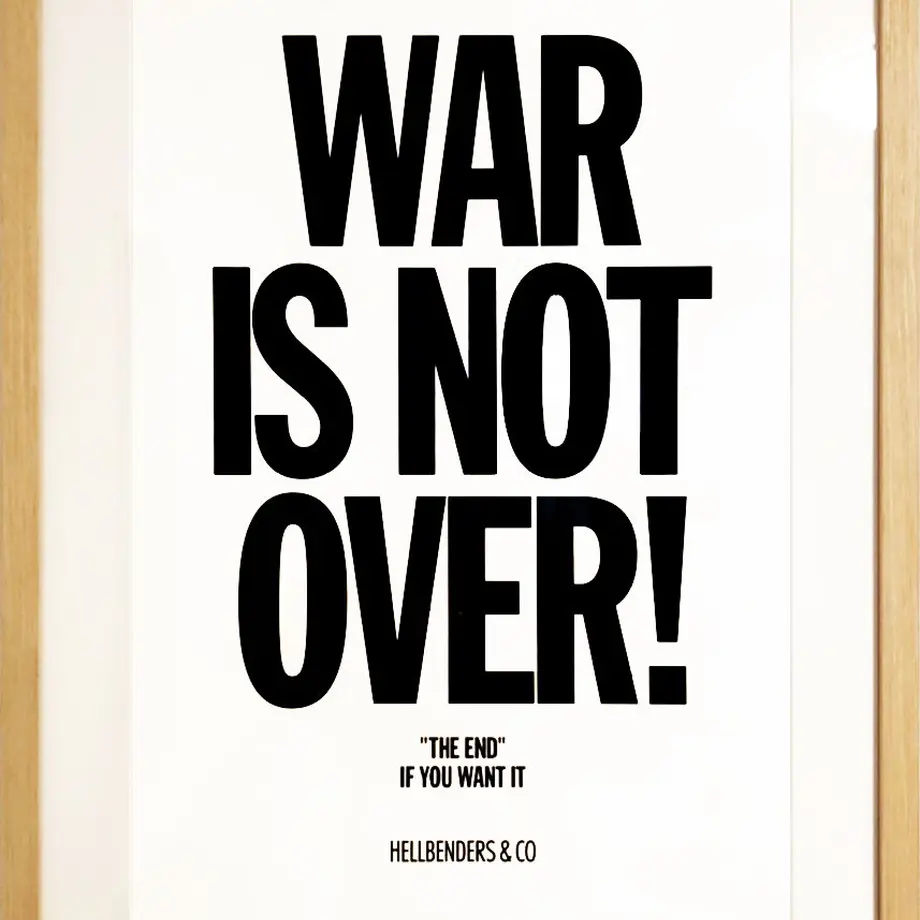 WAR IS NOT OVER! Poster | HELLBENDERS&CO