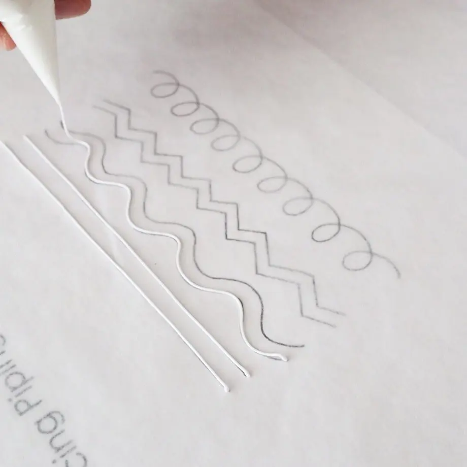 Icing Piping Worksheet-Line- | Mai's icing cookies
