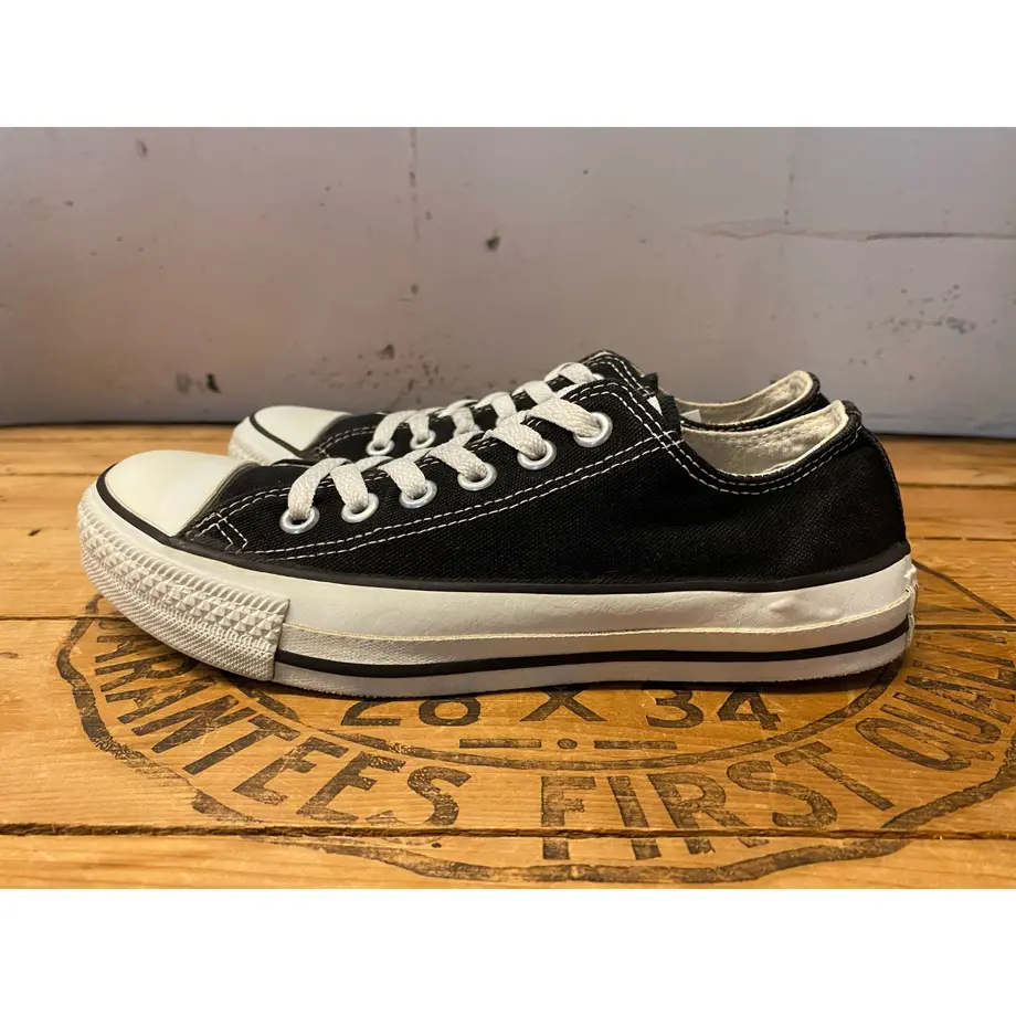 1990s CONVERSE ALL STAR Low-Cut Sneaker "Black"...