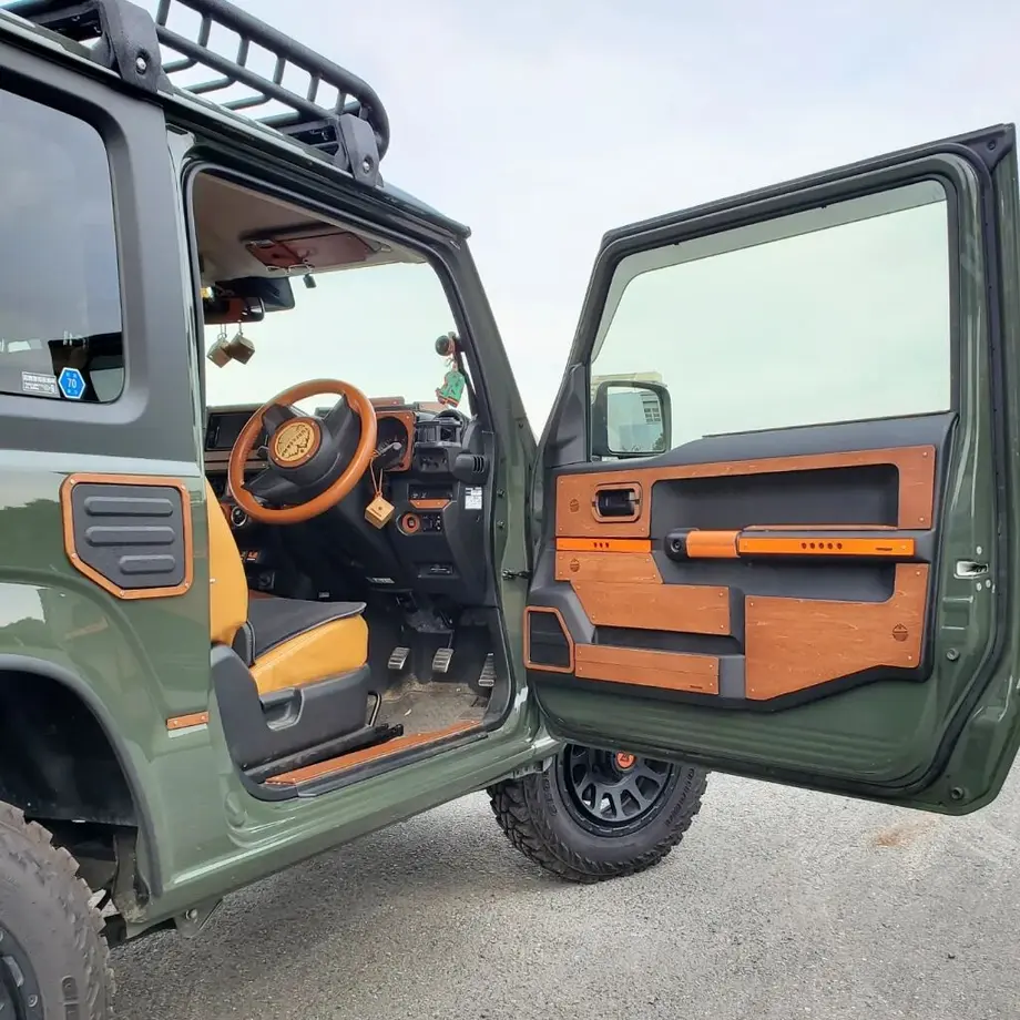 [フロントドア/⑨キックガードパネル] 新型ジムニーウッドパネルJB64/74 | TURF&...