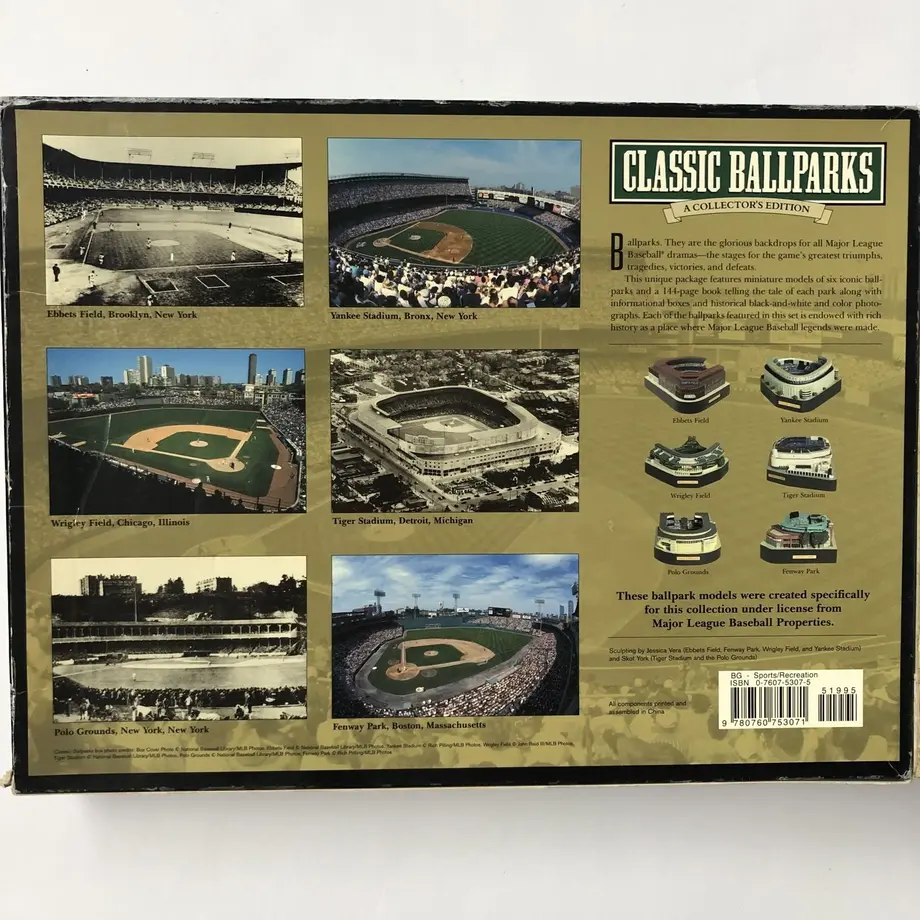 MLB classic Ballparks n Book set | WEST MAPS