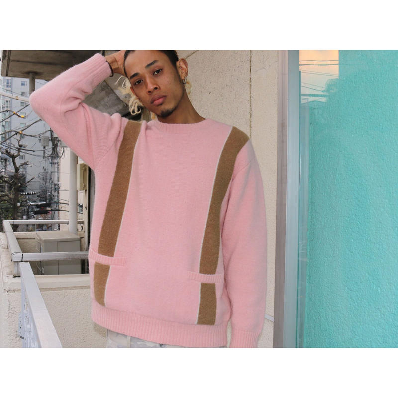 でチクチク SON サノバチーズ Skins Knit pink HqK49-m51551934114 OF THE CHEESE しまってい