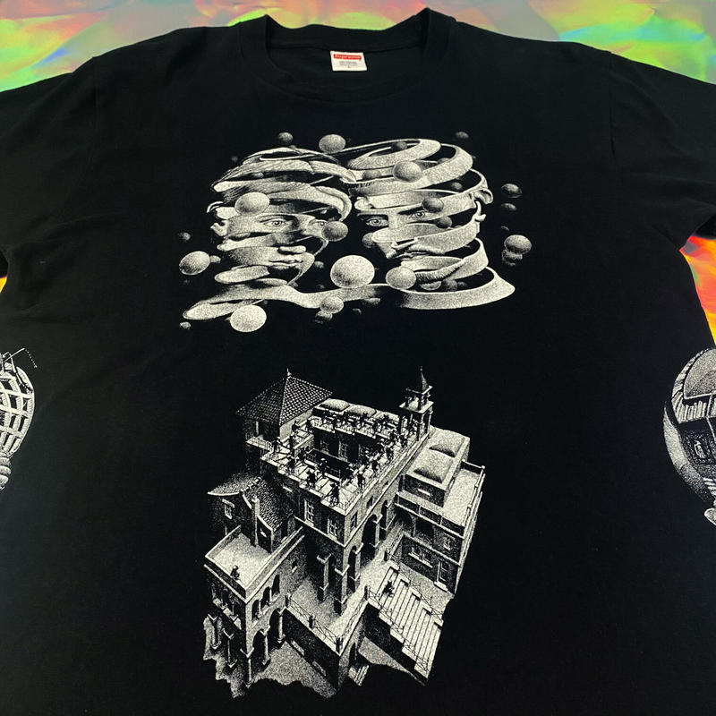 正規店新品 Supreme - 17ss Supreme M.C. Escher Collage Tee Lの通販 by メガデス's ...