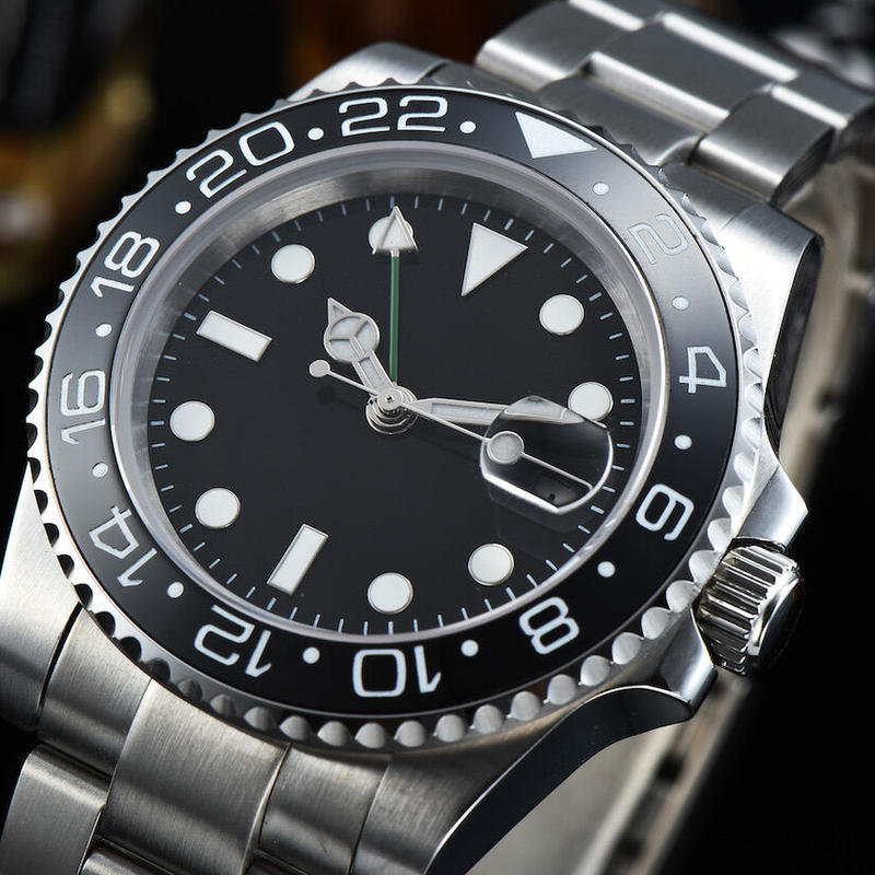 パーニス parnis GMT セラミックベゼル40ミリ サファイアガラス 時計 腕時計(アナログ) 時計 腕時計(アナログ) | www ...