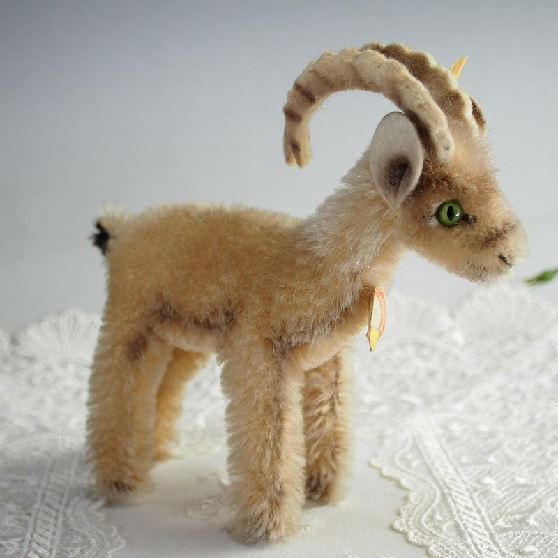 Cute Steiff Vintage Rocky The Mountain Goat Made in Germany Stuffed ...