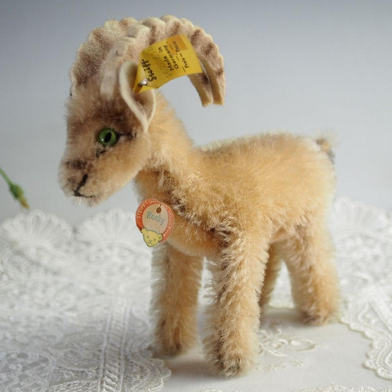 Cute Steiff Vintage Rocky The Mountain Goat Made in Germany Stuffed ...