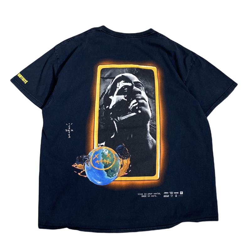 Travis Scott Back Bling T-Shirt Washed Black Tシャツ 半袖 - www.dovergarden.org