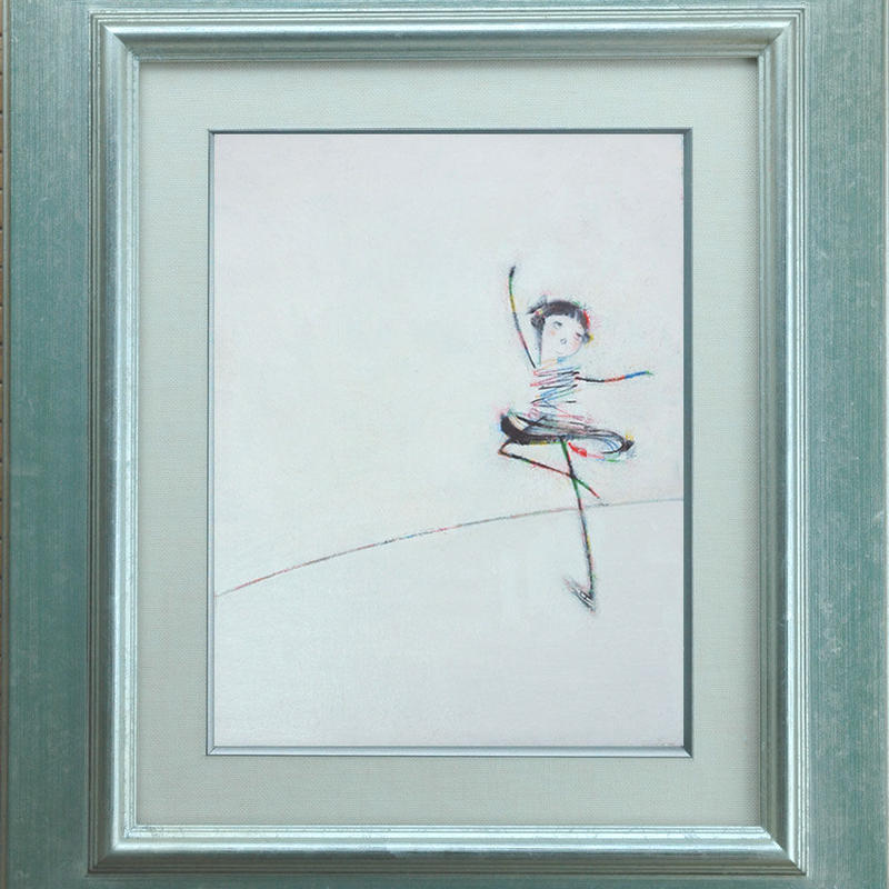 Aw 白 額付き 油絵 F6-082111 ) ( 私の愛しい女たち - iknology.com