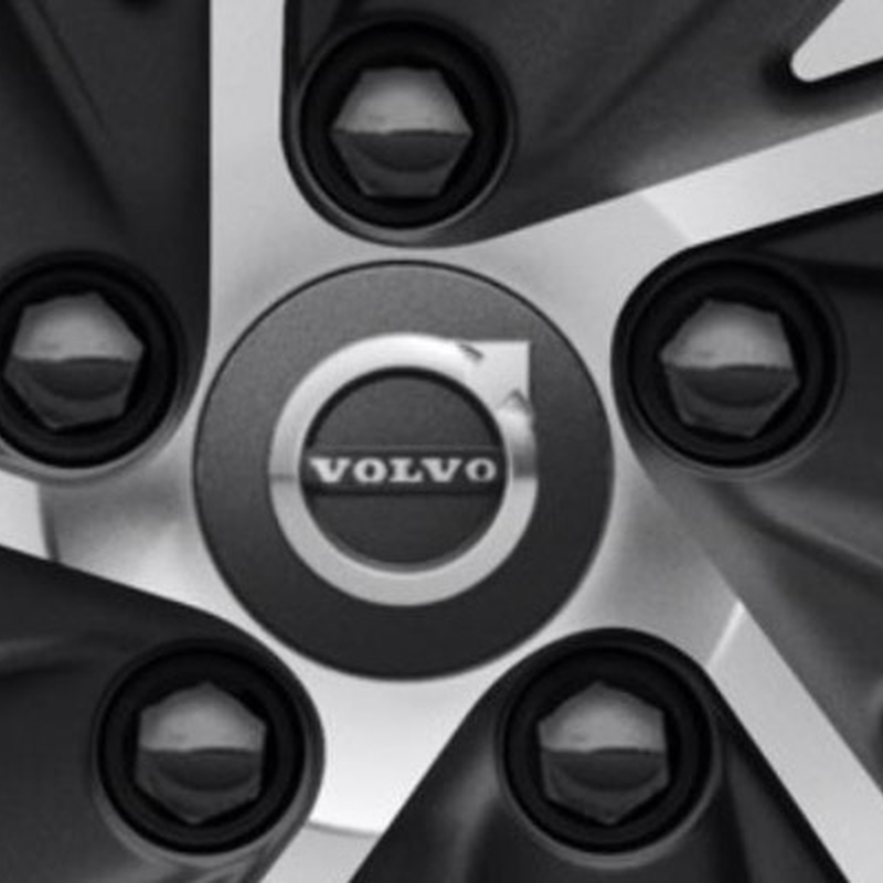 送料無料 327 Volvo ボルボ用 4個セット ホイール キャップシール 約直径56.5mm ホイールセンター ロゴあり シルバー 古典
